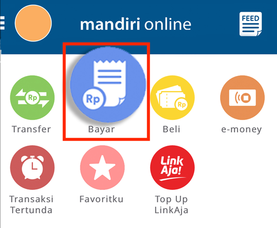 Cara Pembayaran ke Virtual Bank Mandiri melalui Mobile Banking Mandiri